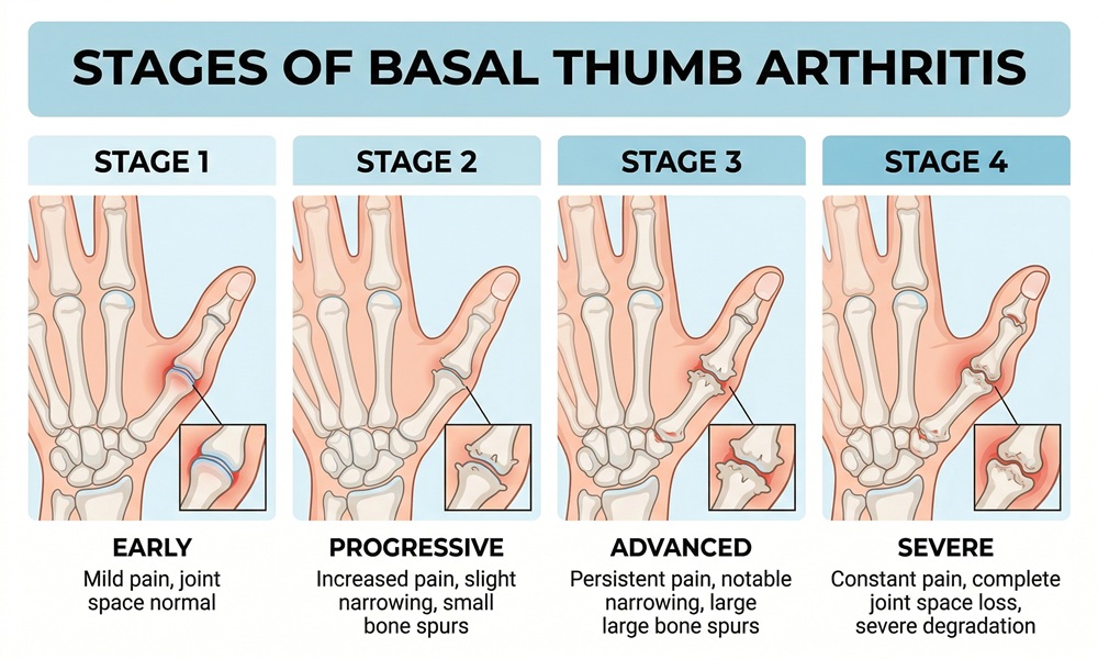 Stages of Basal Thumb Arthritis Explained